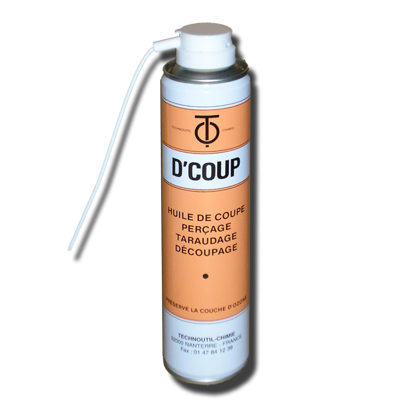 D’COUP | Huile de coupe entière pour taraudage et usinage de tous métaux – Technoutil